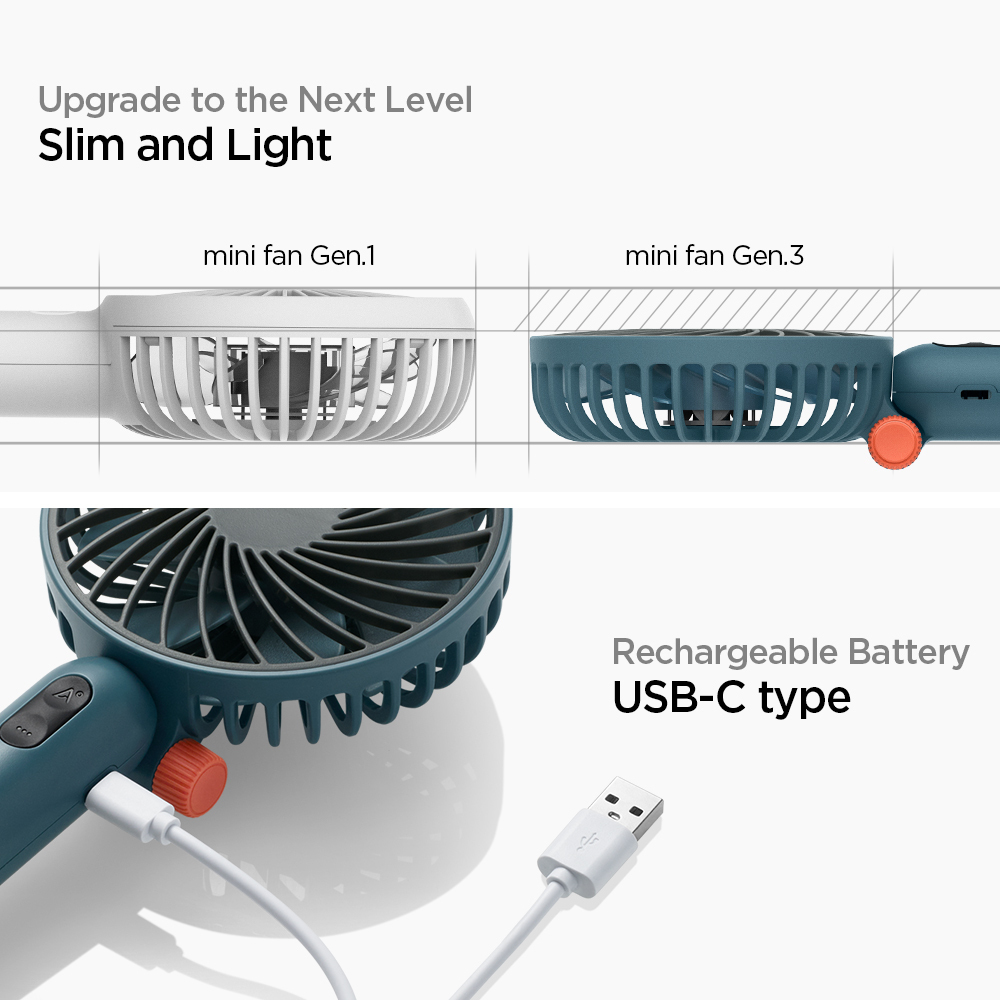SPIGEN A902 USB-C Portable Mini Fan for Universal