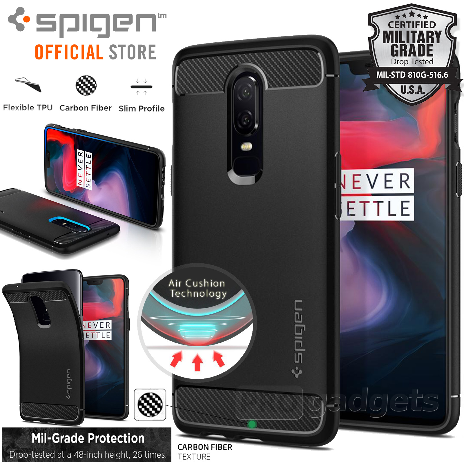 OnePlus 6 Case Rugged Armor