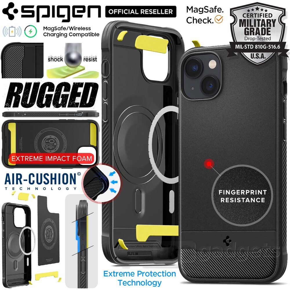 SPIGEN Rugged Armor Mag (MagFit) MagSafe Compatible Case for iPhone 14 Plus