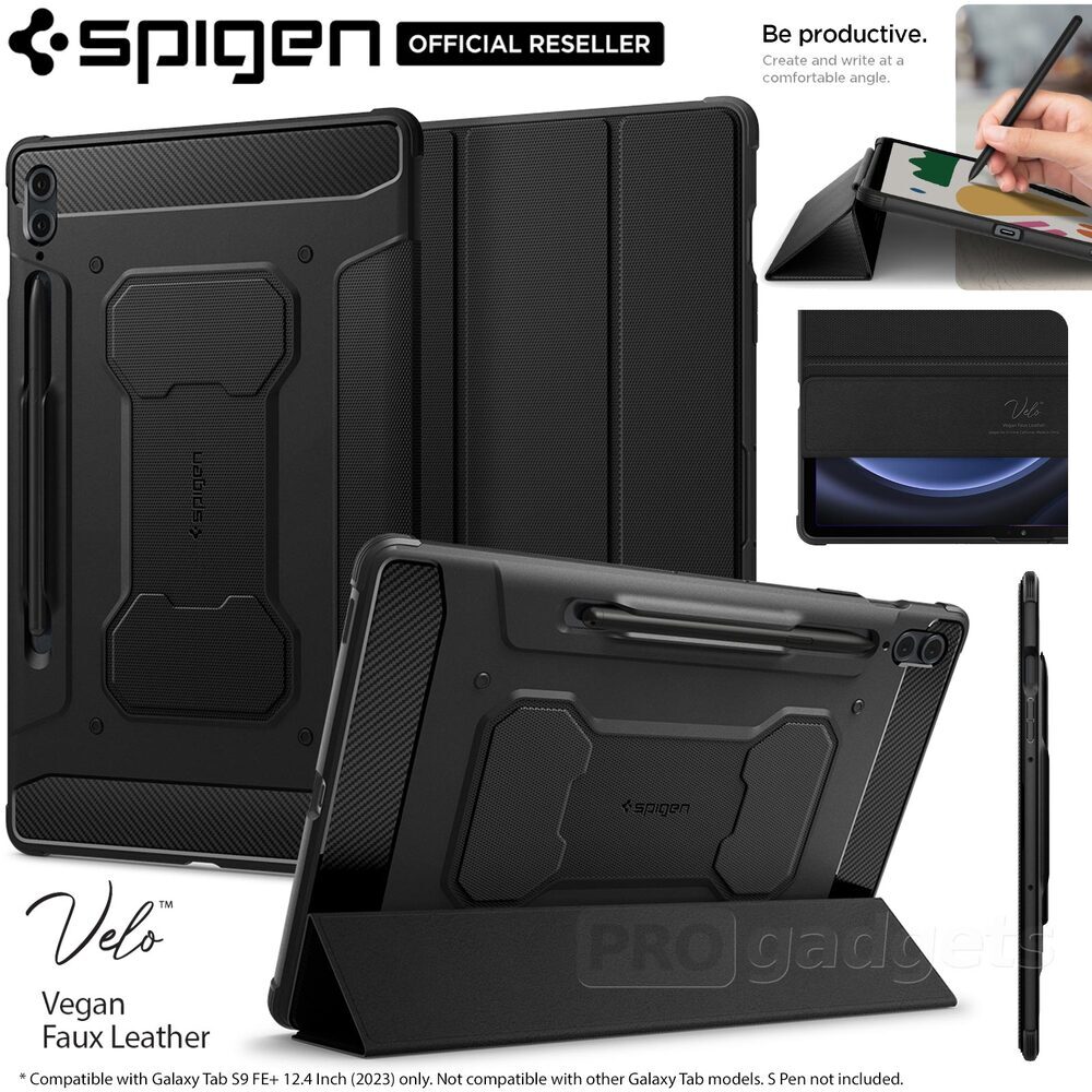 SPIGEN Rugged Armor Pro Case for Galaxy Tab S9 FE+ Plus 12.4