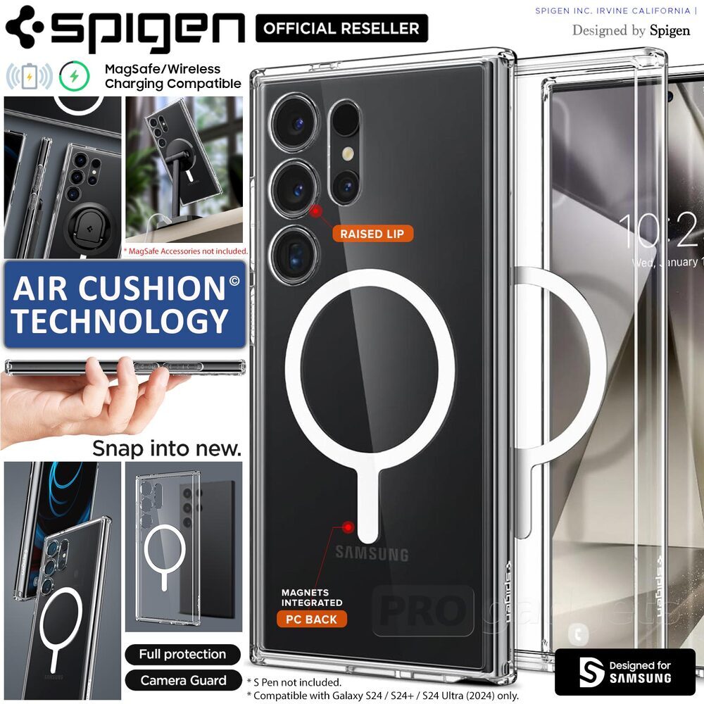 SPIGEN Ultra Hybrid MagFit MagSafe Compatible Case for Galaxy S24 Ultra