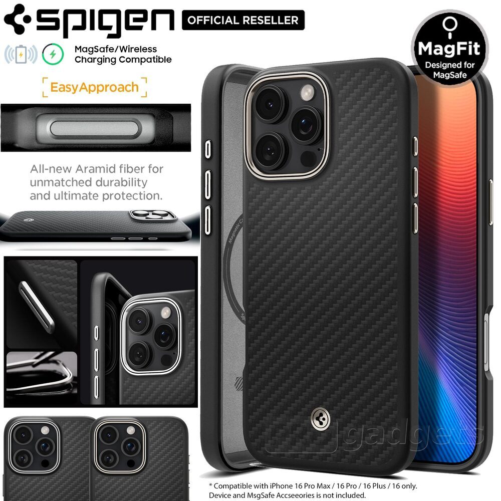 SPIGEN Enzo Aramid (MagFit) MagSafe Compatible for iPhone 16 Pro Case
