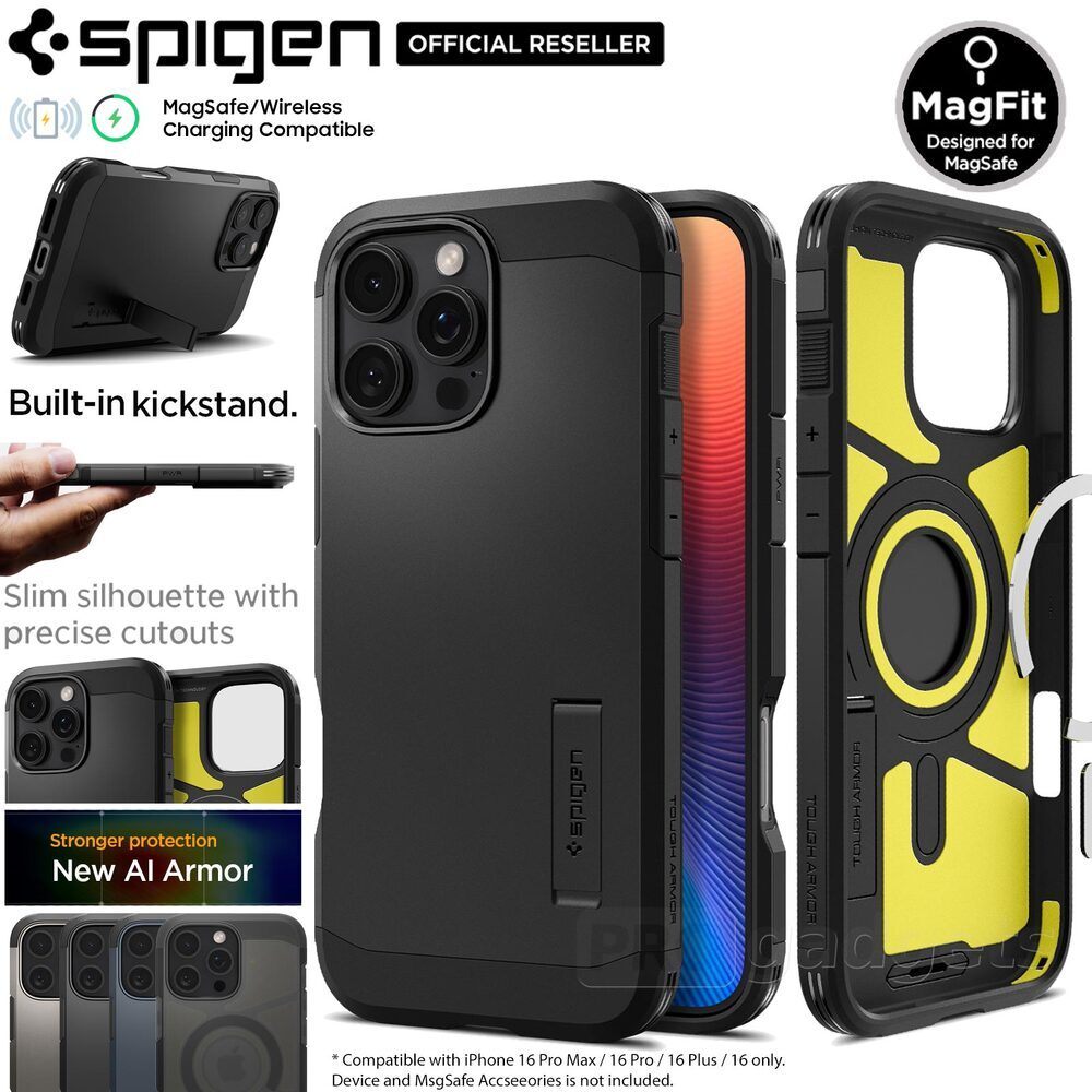 SPIGEN Tough Armor (MagFit) MagSafe Compatible for iPhone 16 Pro Case