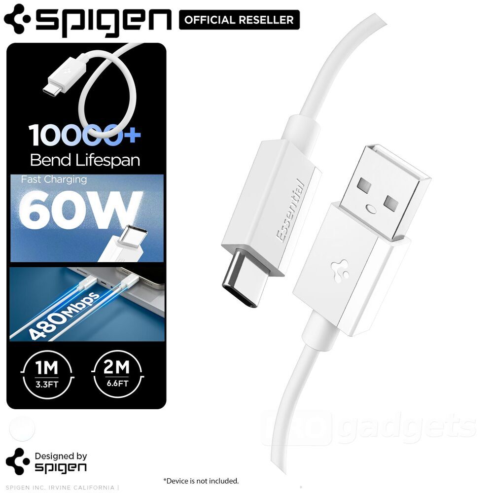 SPIGEN 1M Essential USB A to USB C 60W for Universal USB Cable